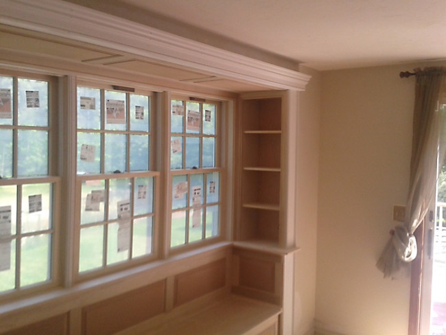 Custom Bay Window Seat with Built-Ins | Colony Home Improvement